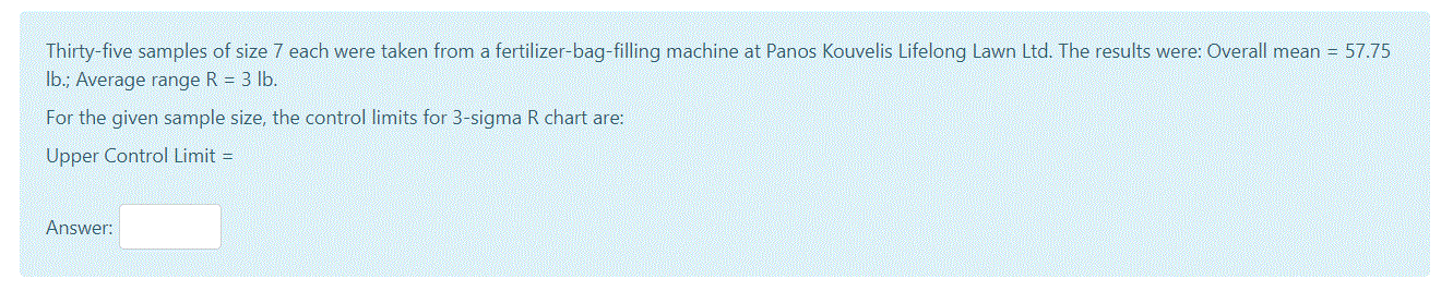 Solved The objective of a statistical process control (SPC) | Chegg.com
