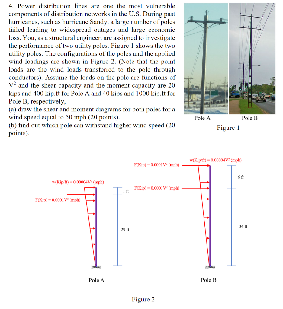 Solved 4. Power distribution lines are one the most | Chegg.com
