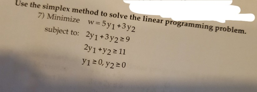 Solved mplex method to solve the linear programming problem | Chegg.com