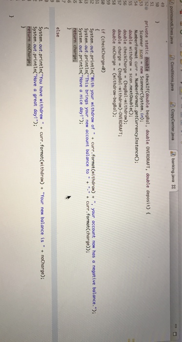 Solved JAVA, create a bank program in which a user will | Chegg.com