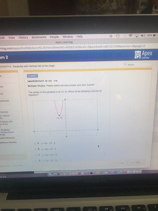 Solved Edit View History Bookmarks People Window Help Apex | Chegg.com