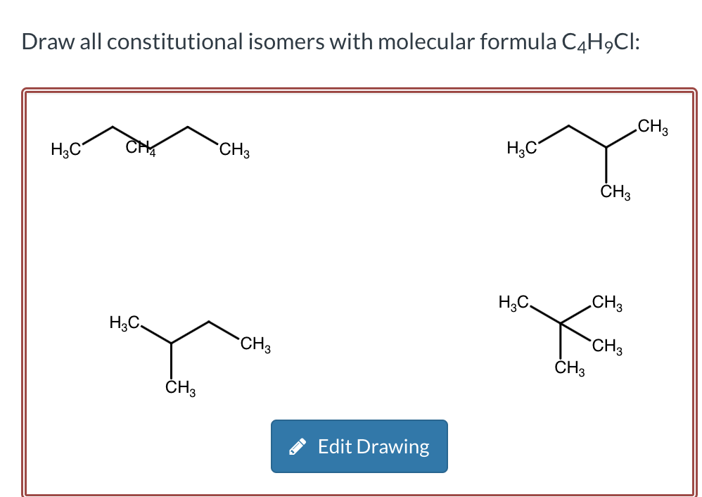 Solved Draw All Constitutional Isomers With Molecular