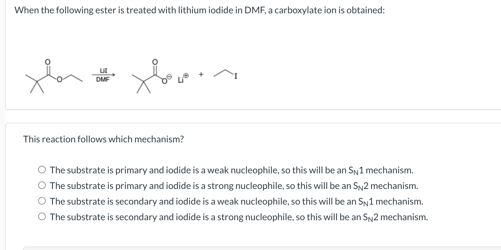 Solved When the following ester is treated with lithium | Chegg.com