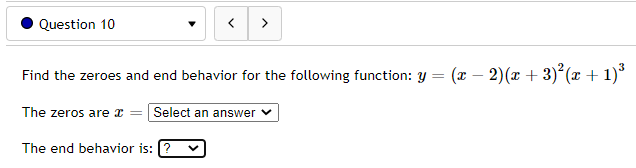 Solved Describe the end behavior (long run behavior) of | Chegg.com