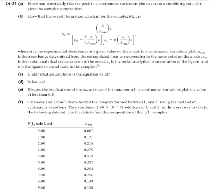 Solved 14-24 (a Prove mathematically that the peak in a | Chegg.com