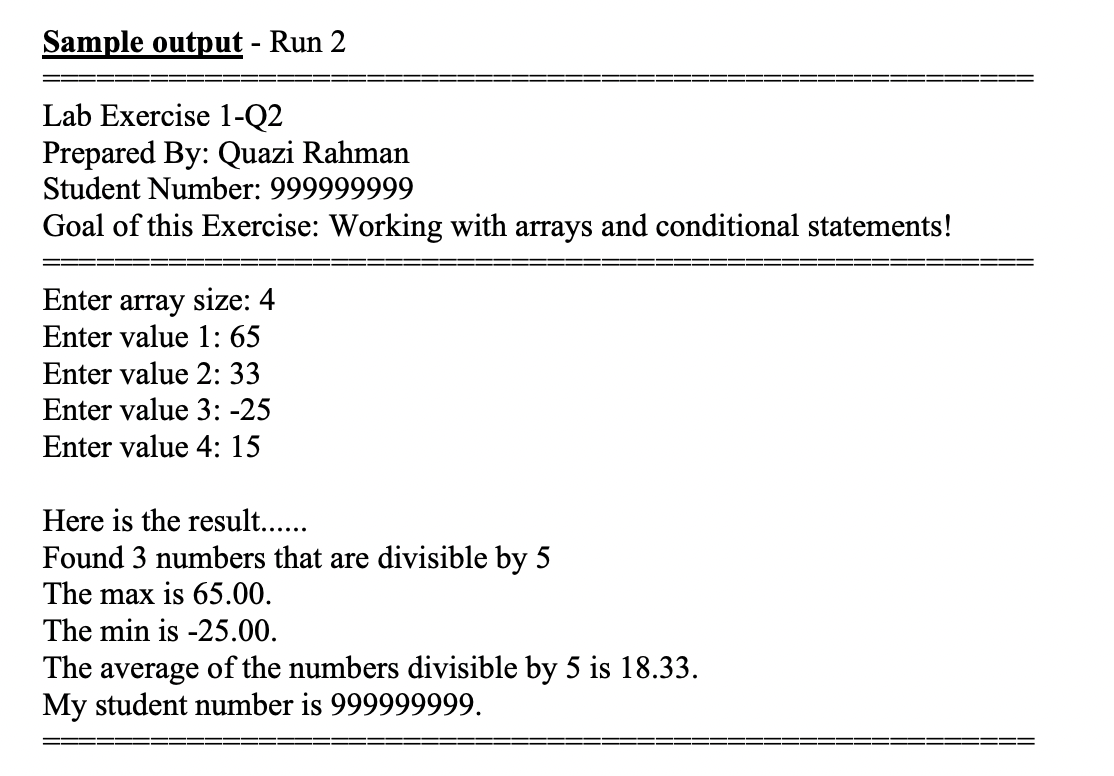 Solved Working with arrays and numbers In this question, you | Chegg.com