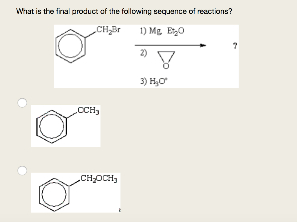 Solved What is the final product of the following sequence | Chegg.com