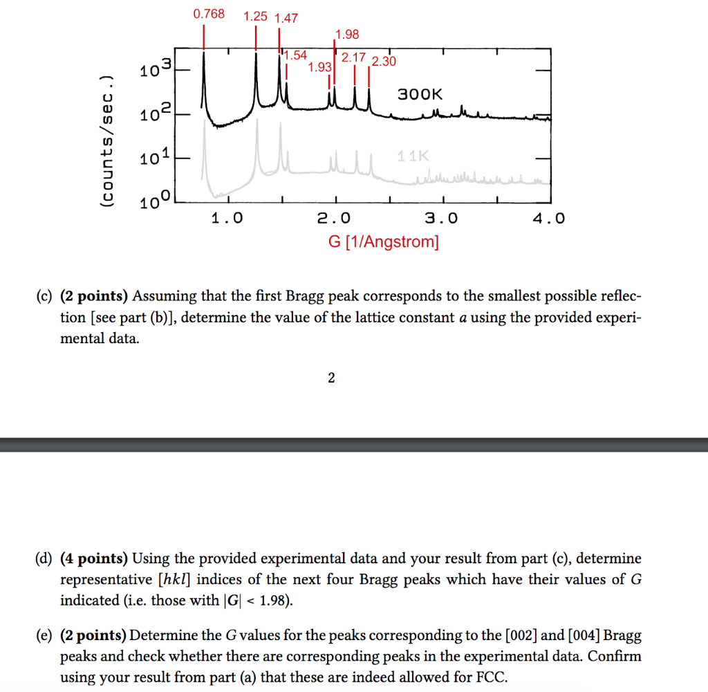 2. Crystal structure of C60 (20 points): In this | Chegg.com