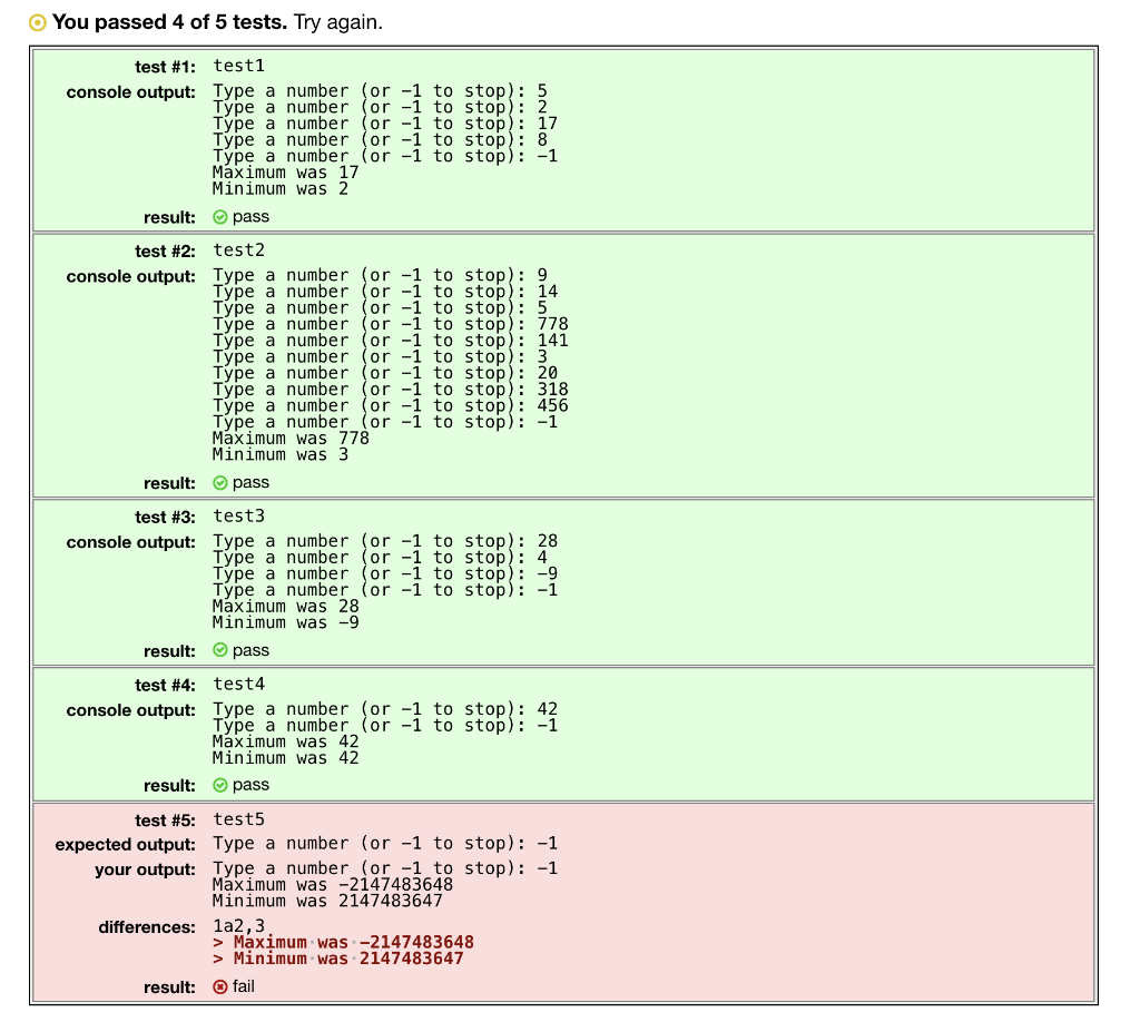Solved Write a sentinel loop that repeatedly prompts the | Chegg.com