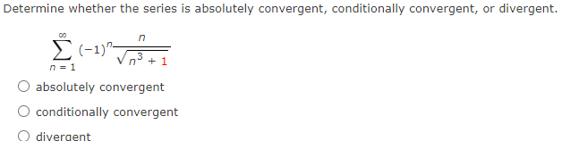 Solved Determine whether the series is absolutely | Chegg.com