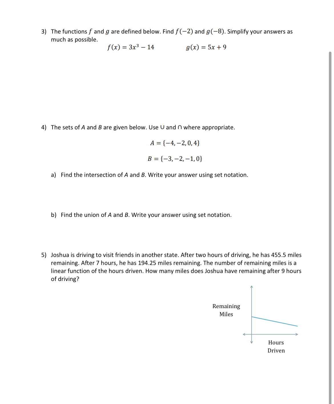 Solved Each question is worth five points. Clearly show all | Chegg.com