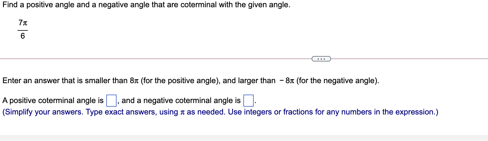 Solved Find a positive angle and a negative angle that are | Chegg.com