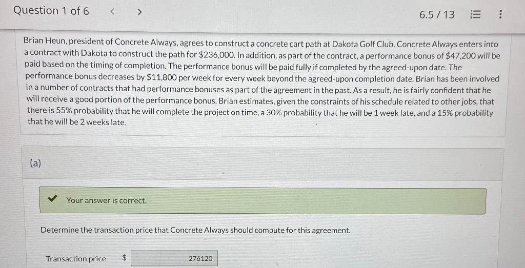 Solved Brian Heun, president of Concrete Always, agrees to | Chegg.com