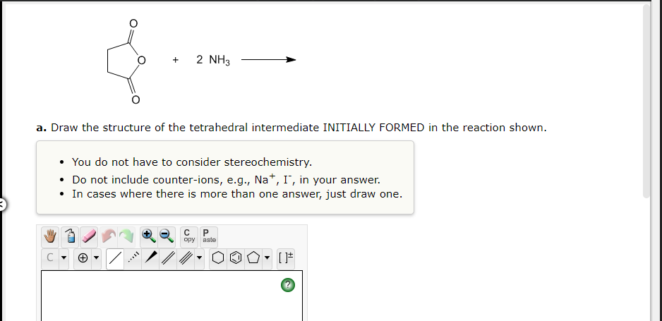 Solved 2 NH3 a. Draw the structure of the tetrahedral | Chegg.com
