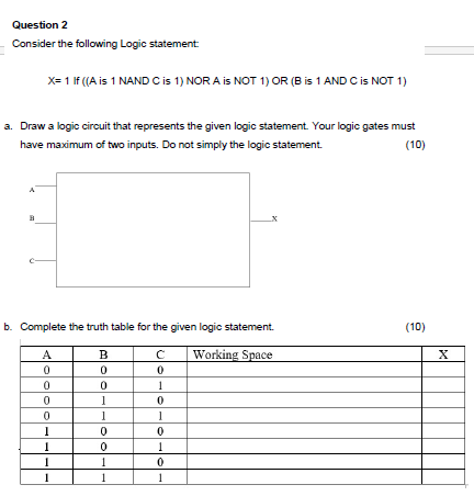Solved a. Draw a logic circuit that represents the given | Chegg.com