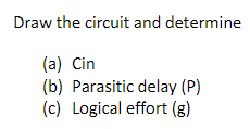 Solved 2-input XOR Draw the circuit and determine (a) Cin | Chegg.com