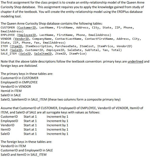 Solved ERDPlus - Entity-Relationship Model - Please make | Chegg.com