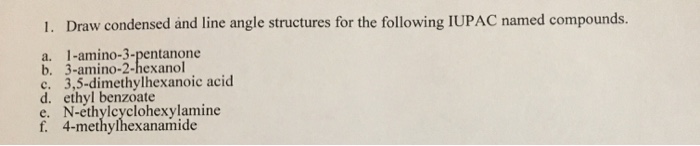 Solved Draw condensed and line angle structures for the | Chegg.com