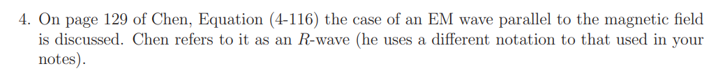 Solved 4. On page 129 of Chen, Equation (4-116) the case of | Chegg.com