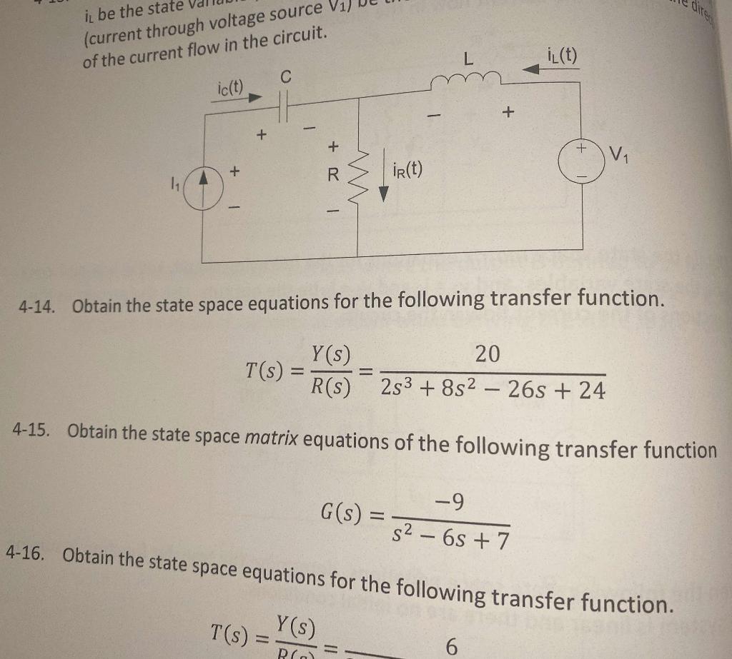 Solved il be the state (current through voltage source V1) | Chegg.com