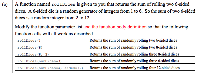 Solved Python Should include: def | Chegg.com