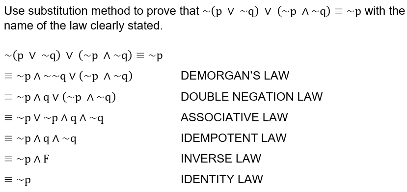 Solved Use substitution method to prove that | Chegg.com