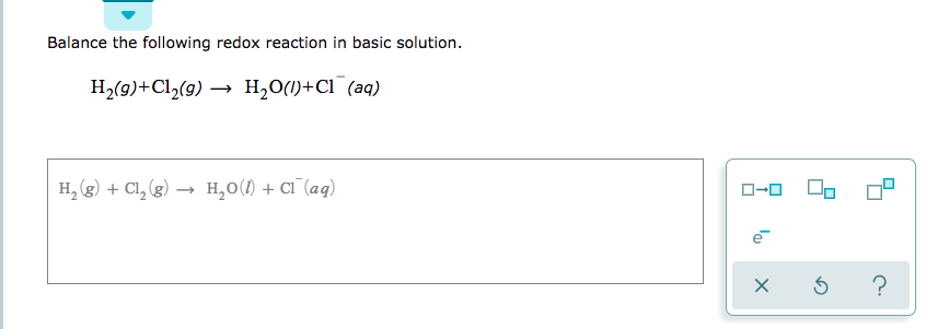 Solved Balance the following redox reaction in basic | Chegg.com