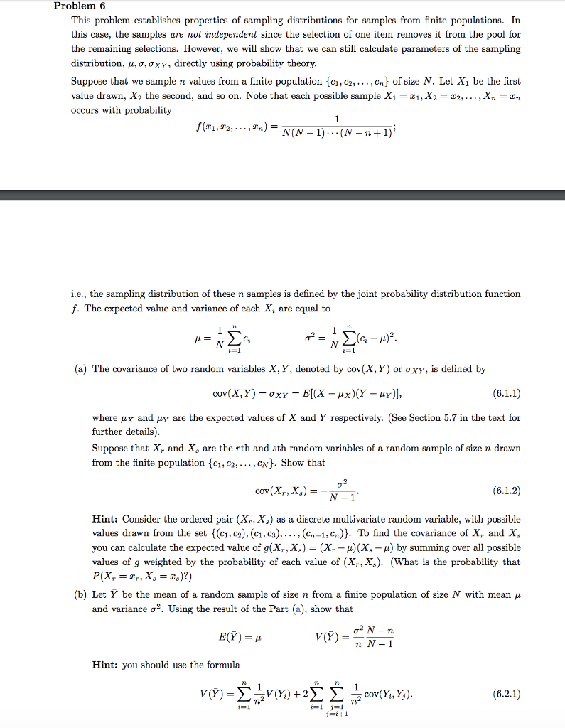 Solved Problem 6 This problem establishes properties of | Chegg.com