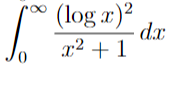 Solved ∫0∞x2+1(logx)2dx | Chegg.com