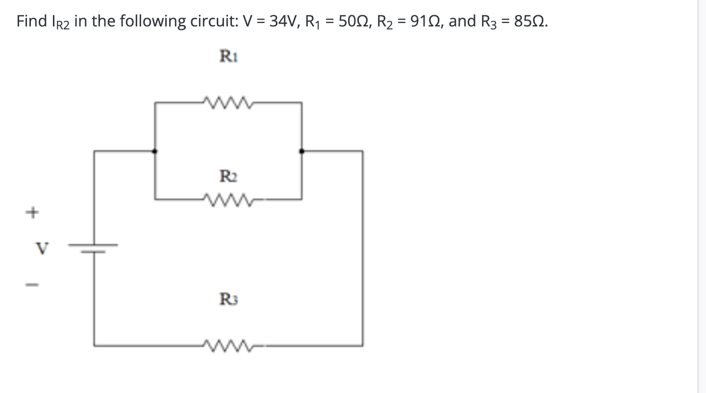 Solved Find IR2 ﻿in the following circuit: | Chegg.com