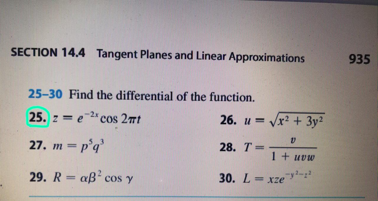 Solved SECTION 14.4 Tangent Planes and Linear Approximations | Chegg.com