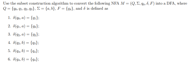 Solved Use the subset construction algorithm to convert the | Chegg.com