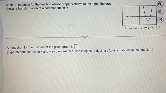 Solved Use transformations of the standard cubic function. | Chegg.com