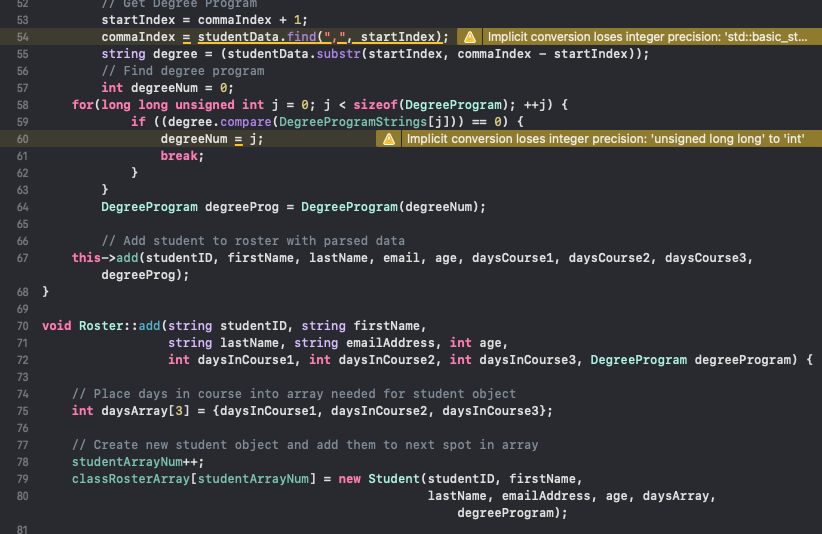 4 5 Roster::Roster() {} 6 7 void | Chegg.com