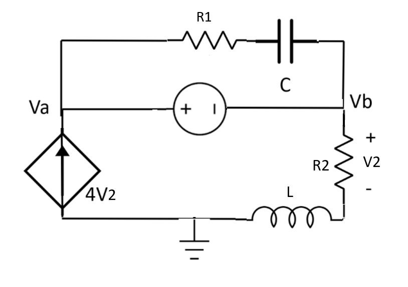 Solved Write a matrix equation to find Va and Vb using the | Chegg.com