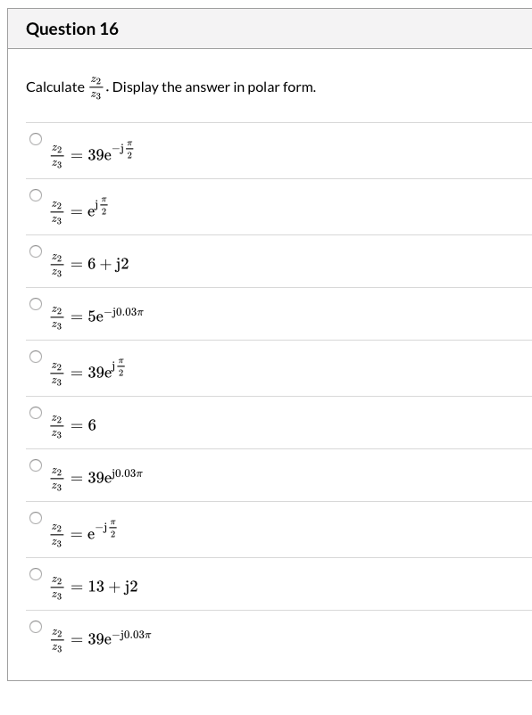 Solved Given are the following complex numbers: 21 6j5 -ji | Chegg.com