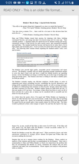 READ ONLY This is an older file format... | Chegg.com