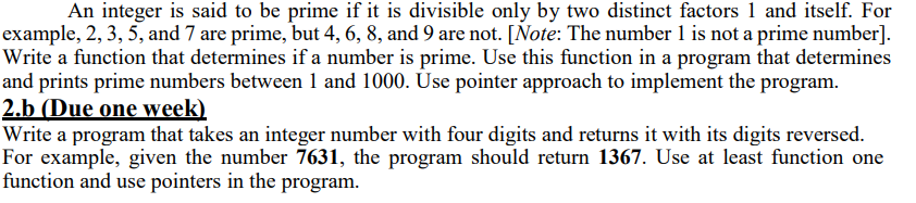 Solved An integer is said to be prime if it is divisible | Chegg.com