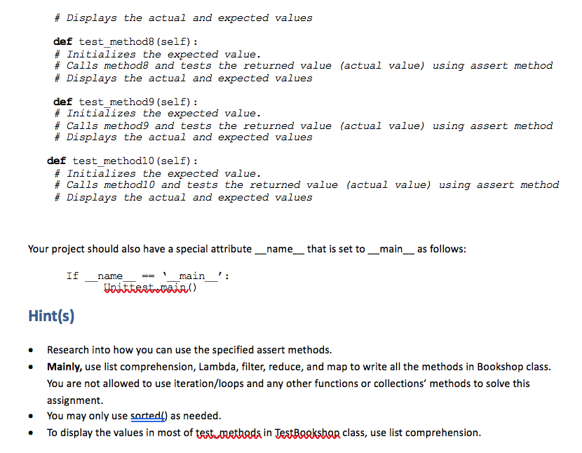 Please help with python assignment! Please use all | Chegg.com
