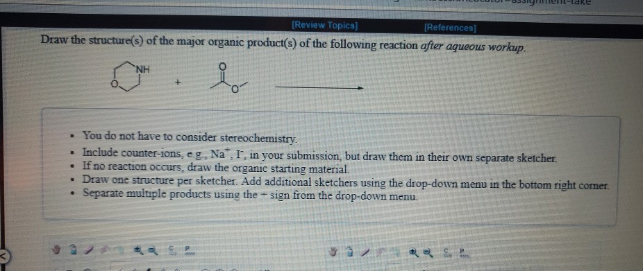 Solved Review Topics] References Draw the structure(s) of | Chegg.com