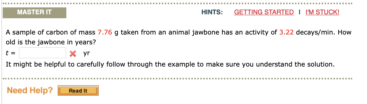 Solved MASTER IT HINTS: GETTING STARTED I'M STUCK! A sample | Chegg.com