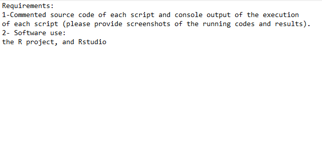 Solved Requirements: 1-Commented source code of each script | Chegg.com