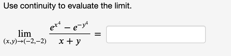 Solved Use continuity to evaluate the limit. (Use symbolic | Chegg.com