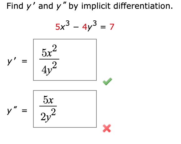 Solved Find y' and y" by implicit differentiation. x2 + xy + | Chegg.com