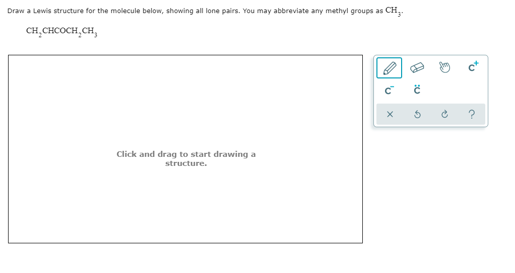 Solved Draw a Lewis structure for the molecule below, | Chegg.com