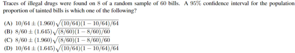 Solved Answer is A !Note: Use the Agresti-Coull “plus four” | Chegg.com