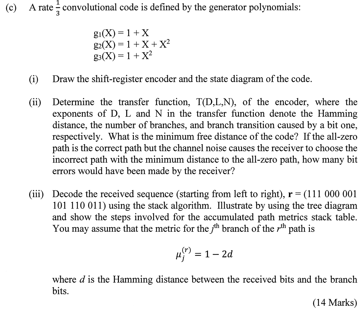 Solved A Design A 62 Single Error Correcting Cyclic