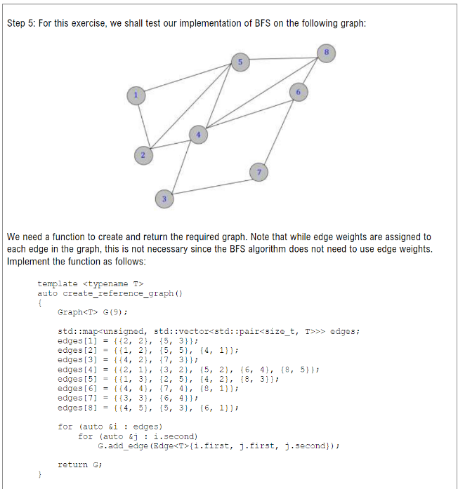 Solved B.2. Breadth-First Search Step 1: Include the | Chegg.com