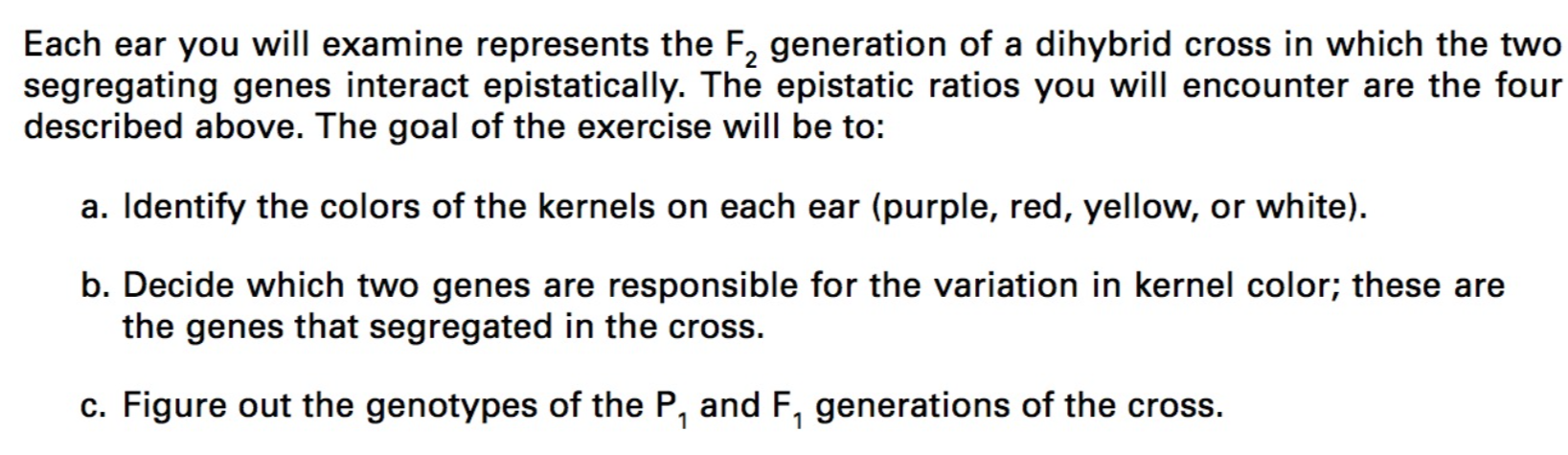 Solved Trait Gene Alleles Aleurone color с c с с Aleurone | Chegg.com