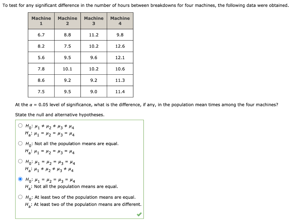 Solved To test for any significant difference in the number | Chegg.com